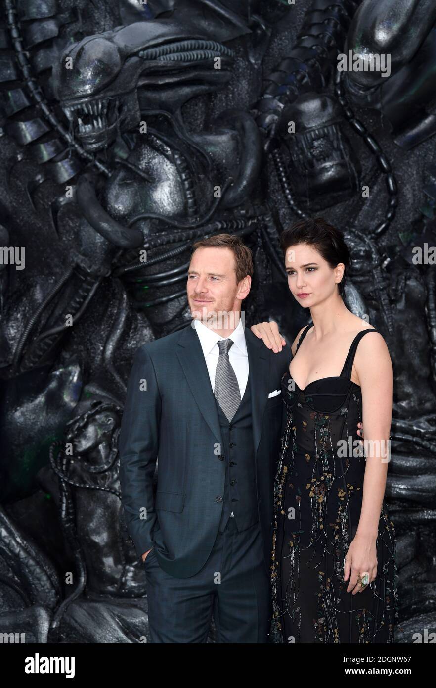 Michael Fassbender and Katherine Waterston attending the Alien ...