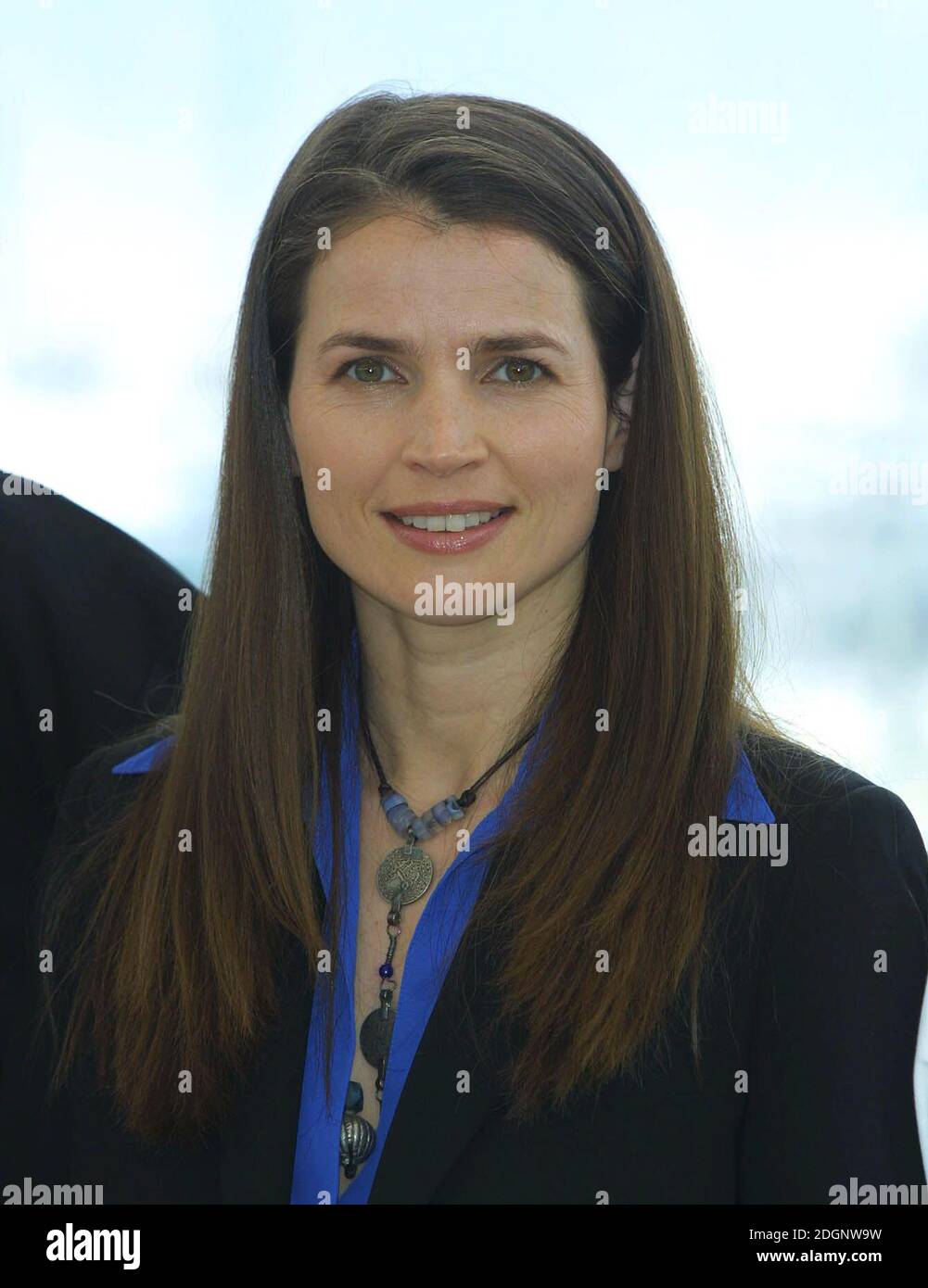 Julia Ormand at the Cannes Film Festival 2001. Headshot. necklace Stock ...