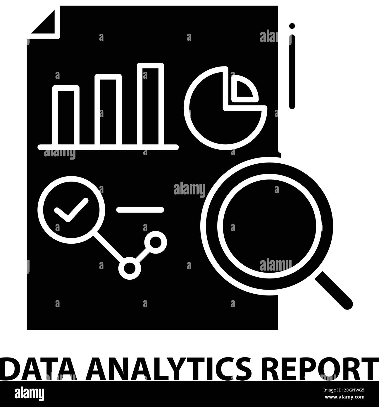 Analytics Icon Black