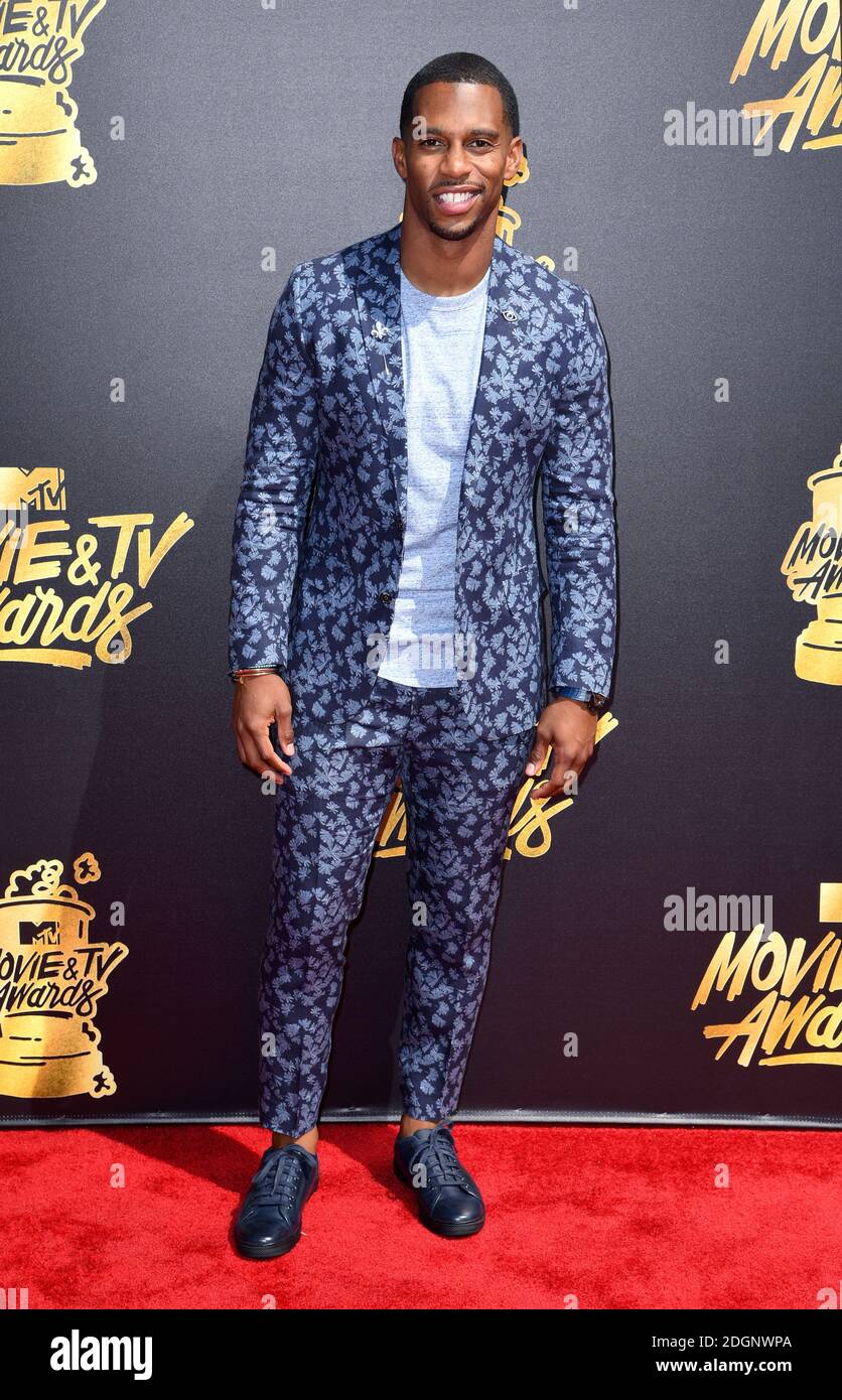 Victor Cruz attending the 2017 MTV Movie and TV Awards held at The ...