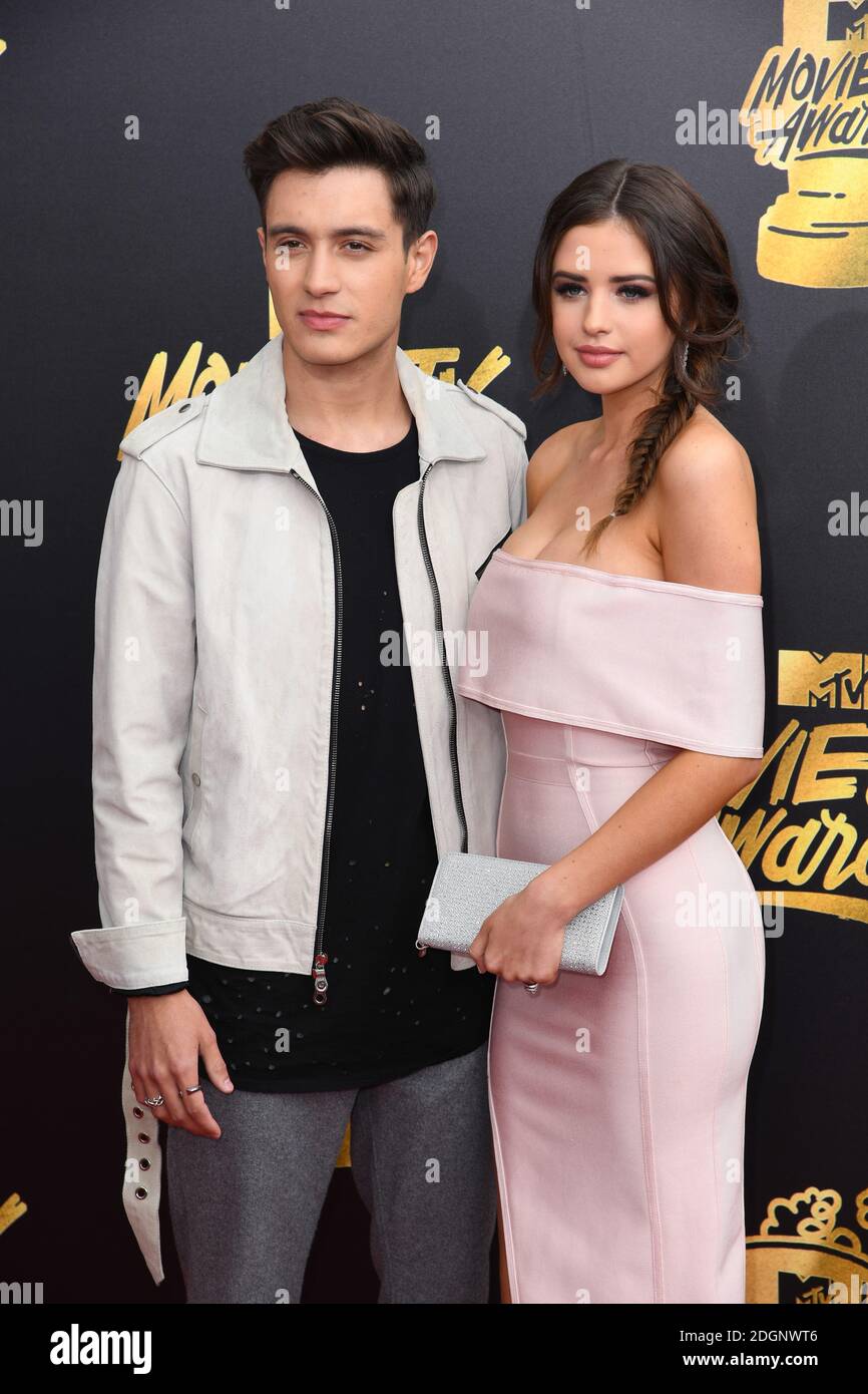 Gabriel Conte and Jess Conte attending the 2017 MTV Movie and TV Awards ...