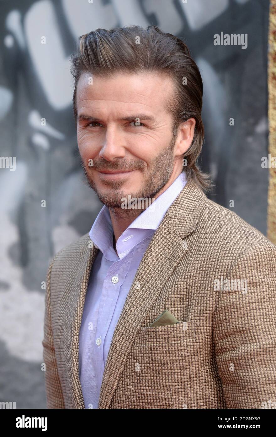 David Beckham attending the European premiere of King Arthur at ...