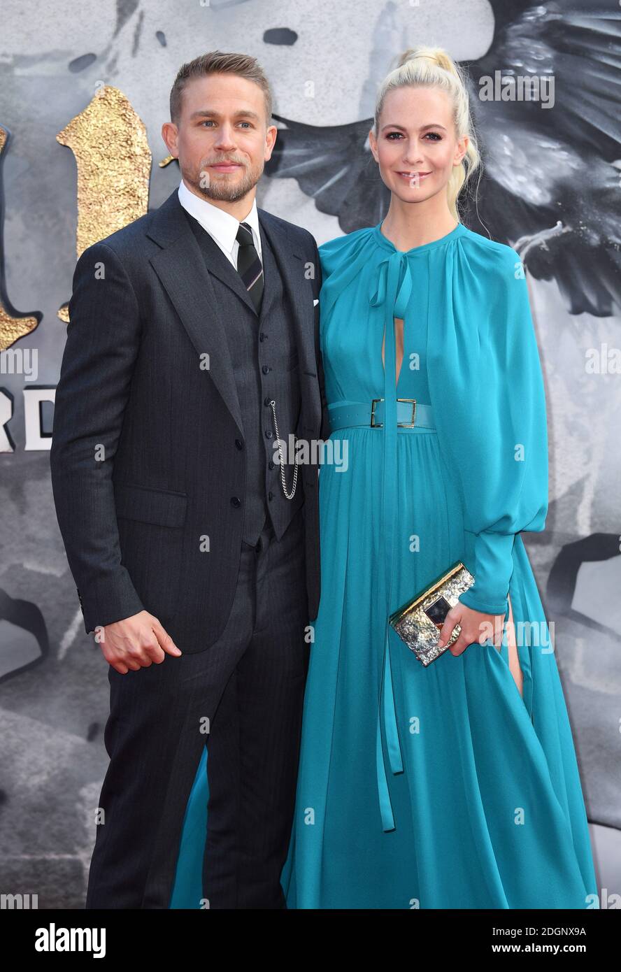 Charlie Hunnam and Poppy Delevingne attending the European premiere of ...
