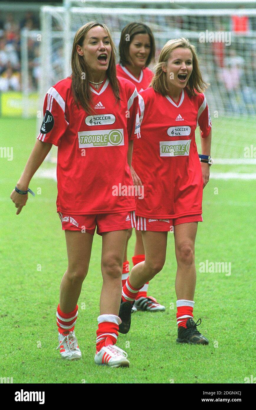 Tara Palmer Tomkinson and Amanda Holden at The Music Industry Soccer ...