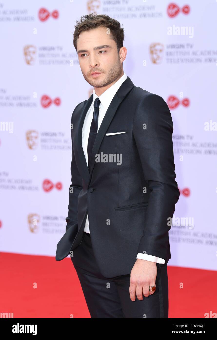 Ed Westwick attending the Virgin TV British Academy (BAFTA) Television ...
