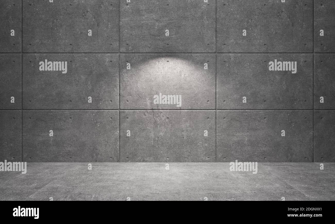 Rustic emty room with stone wall - Illustration Stock Photo - Alamy