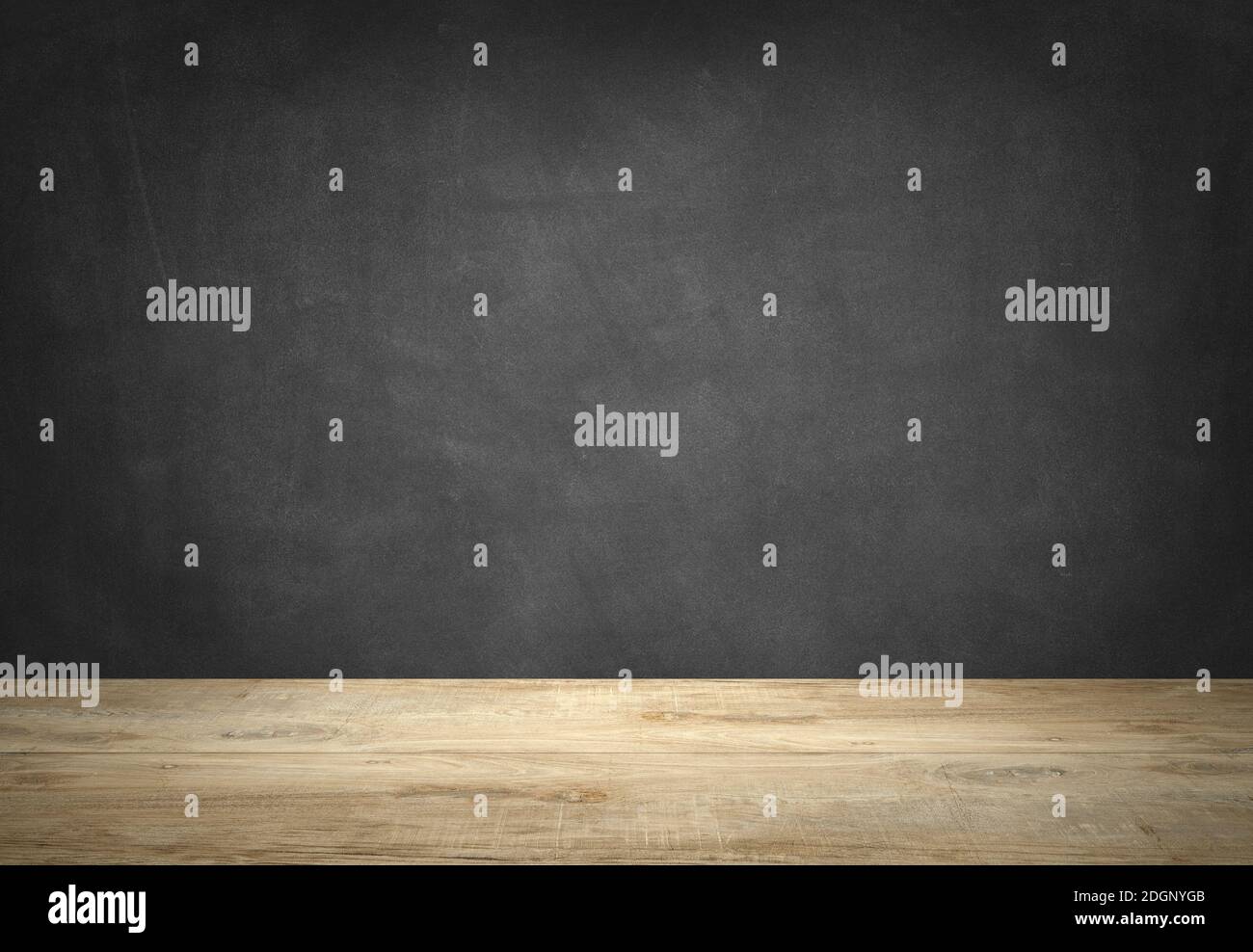 Rustic wooden table with grey background Stock Photo - Alamy