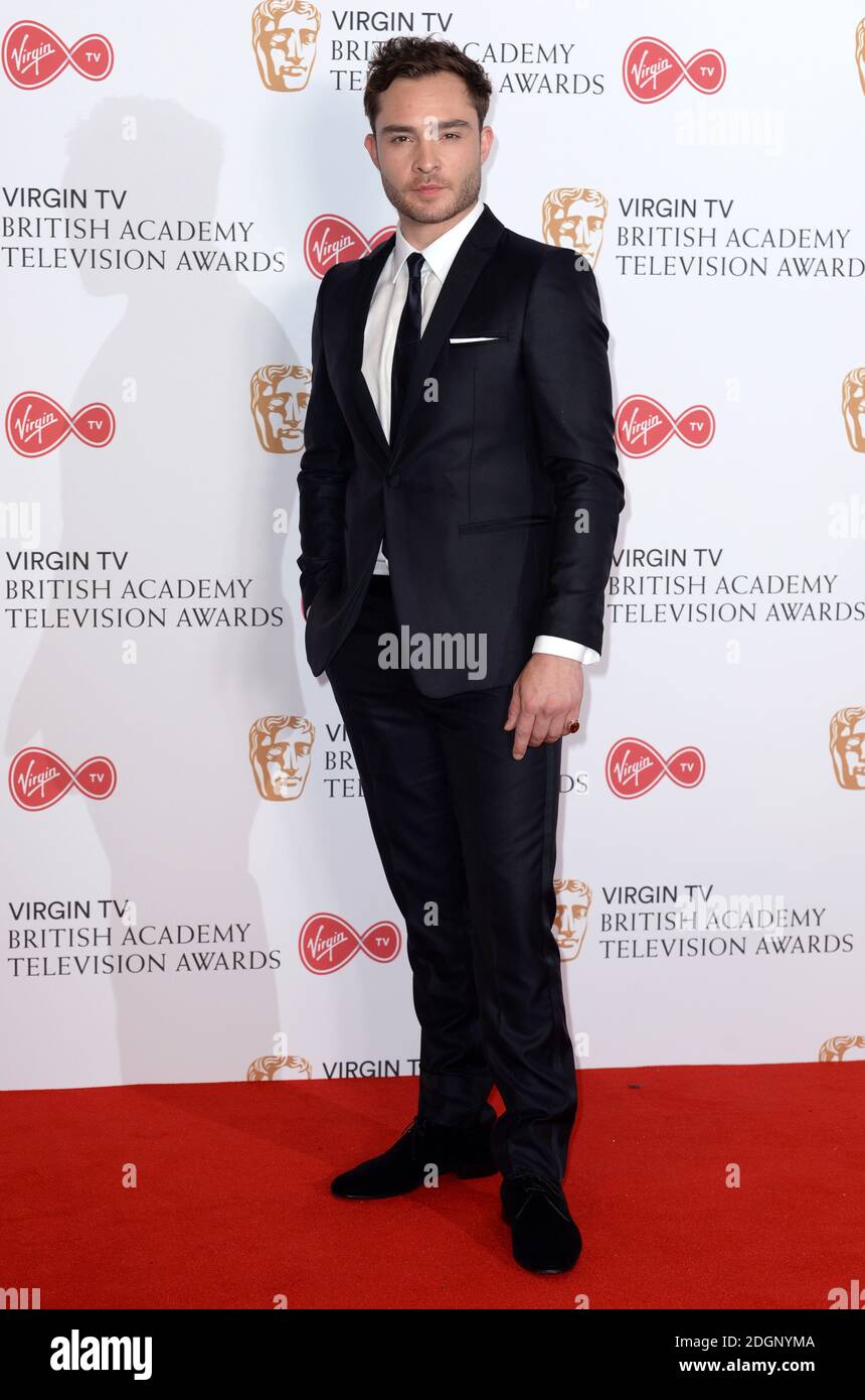 Ed Westwick in the winners photo area at the Virgin British Academy ...