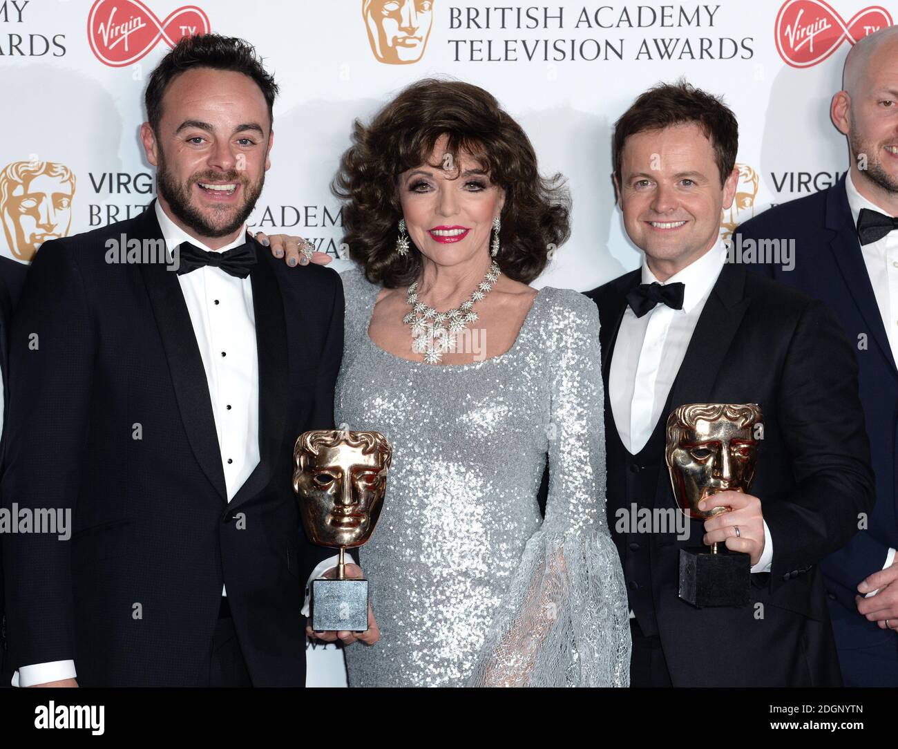 Joan Collins presents Ant McPartlin and Declan Donnelly with the award ...