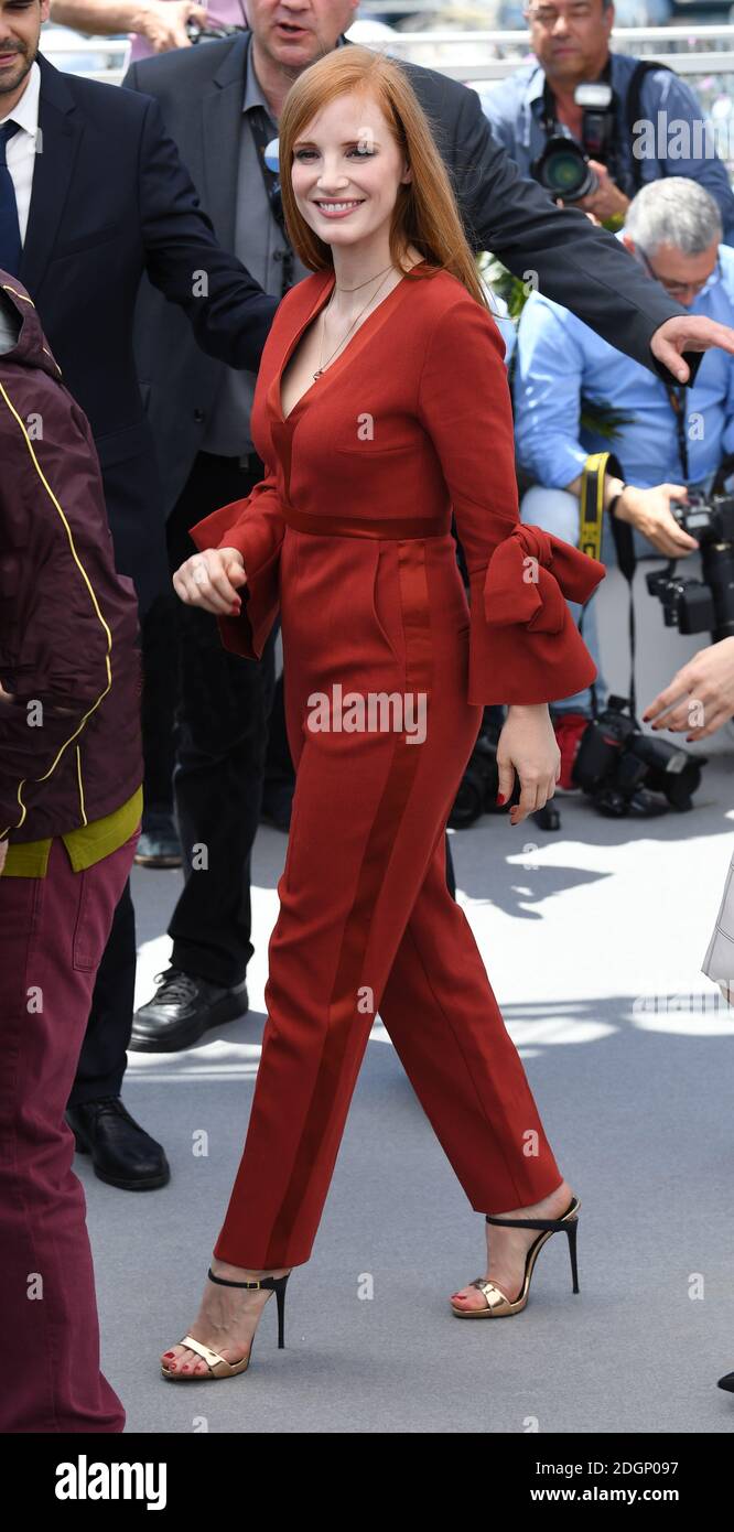 Jessica Chastain attending the Festival De Cannes Jury photocall as ...