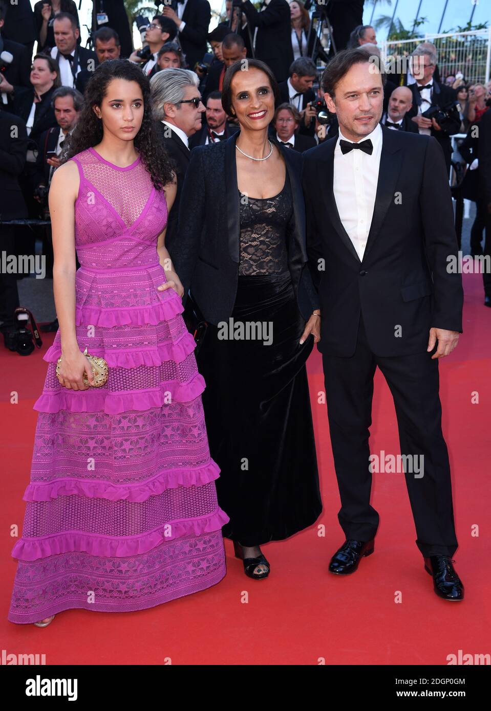 Iman Perez, Karine Silla and Vincent Perez attending the opening ...