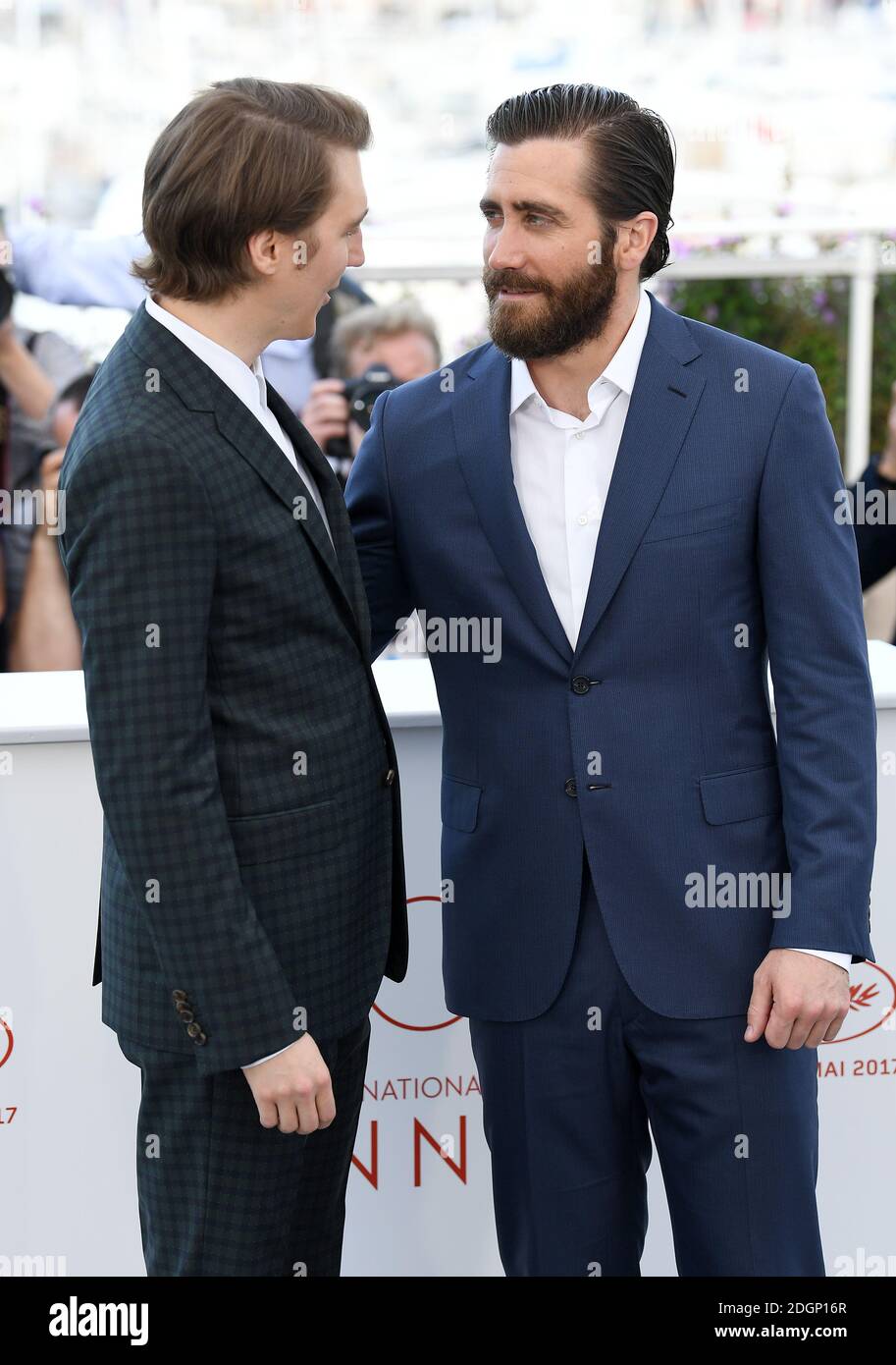 Paul Dano and Jake Gyllenhall attending the Okja photocall as part of ...
