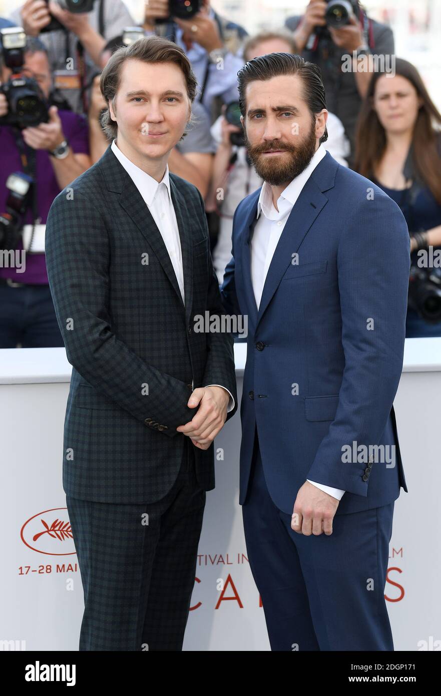 Paul Dano and Jake Gyllenhall attending the Okja photocall as part of ...