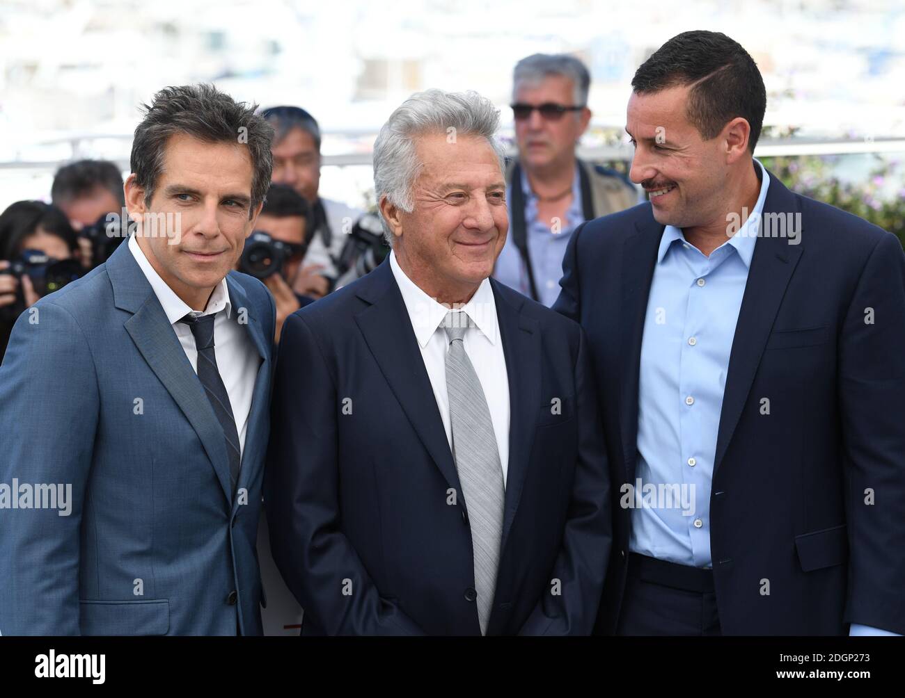 Adam Sandler, Dustin Hoffman and Ben Stiller attending The Meyerwitz ...