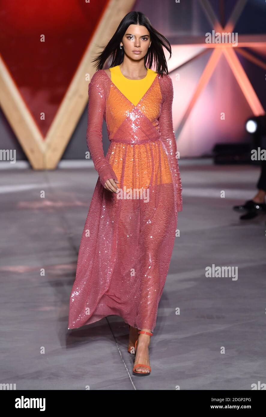 Kendall Jenner on the catwalk at the Fashion For Relief Charity Fashion ...