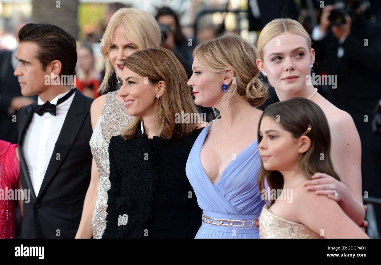 (left to right) Colin Farrell, Nicole Kidman, Sofia Coppola, Kirsten ...
