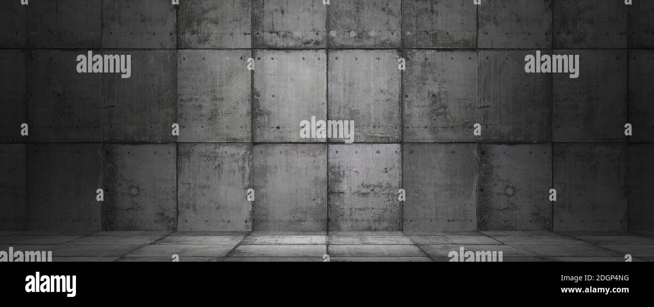 Rustic emty room with stone wall - Illustration Stock Photo - Alamy
