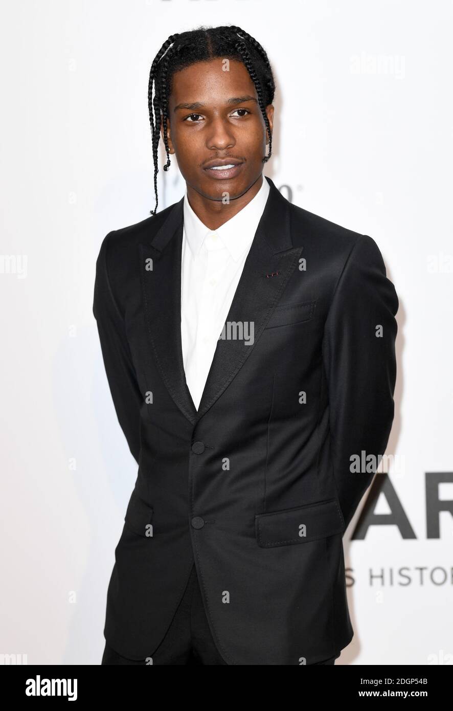 A$AP Rocky attending the 24th amfAR Gala held at the Hotel du Cap-Eden ...
