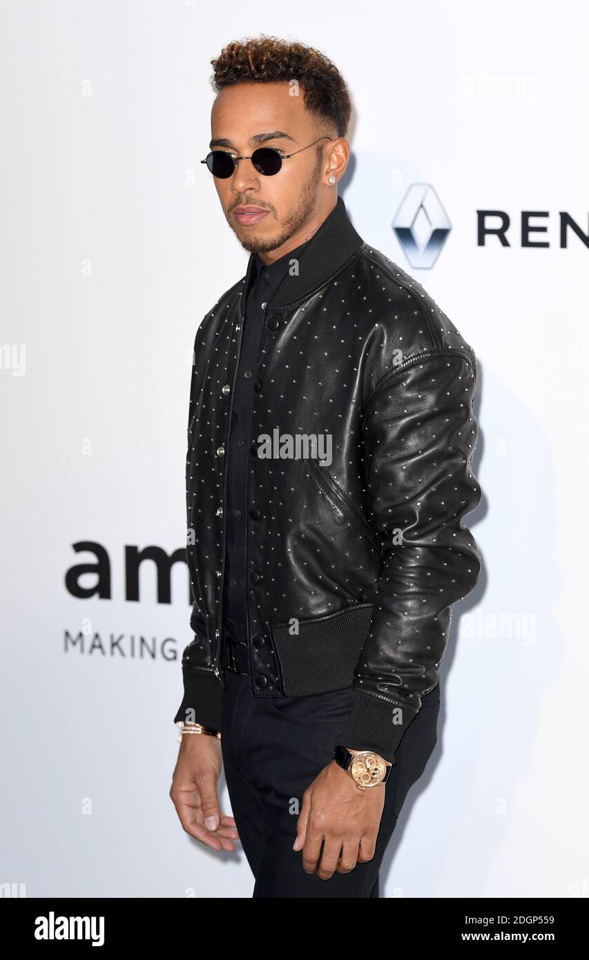 Lewis Hamilton attending the 24th amfAR Gala held at the Hotel du Cap ...