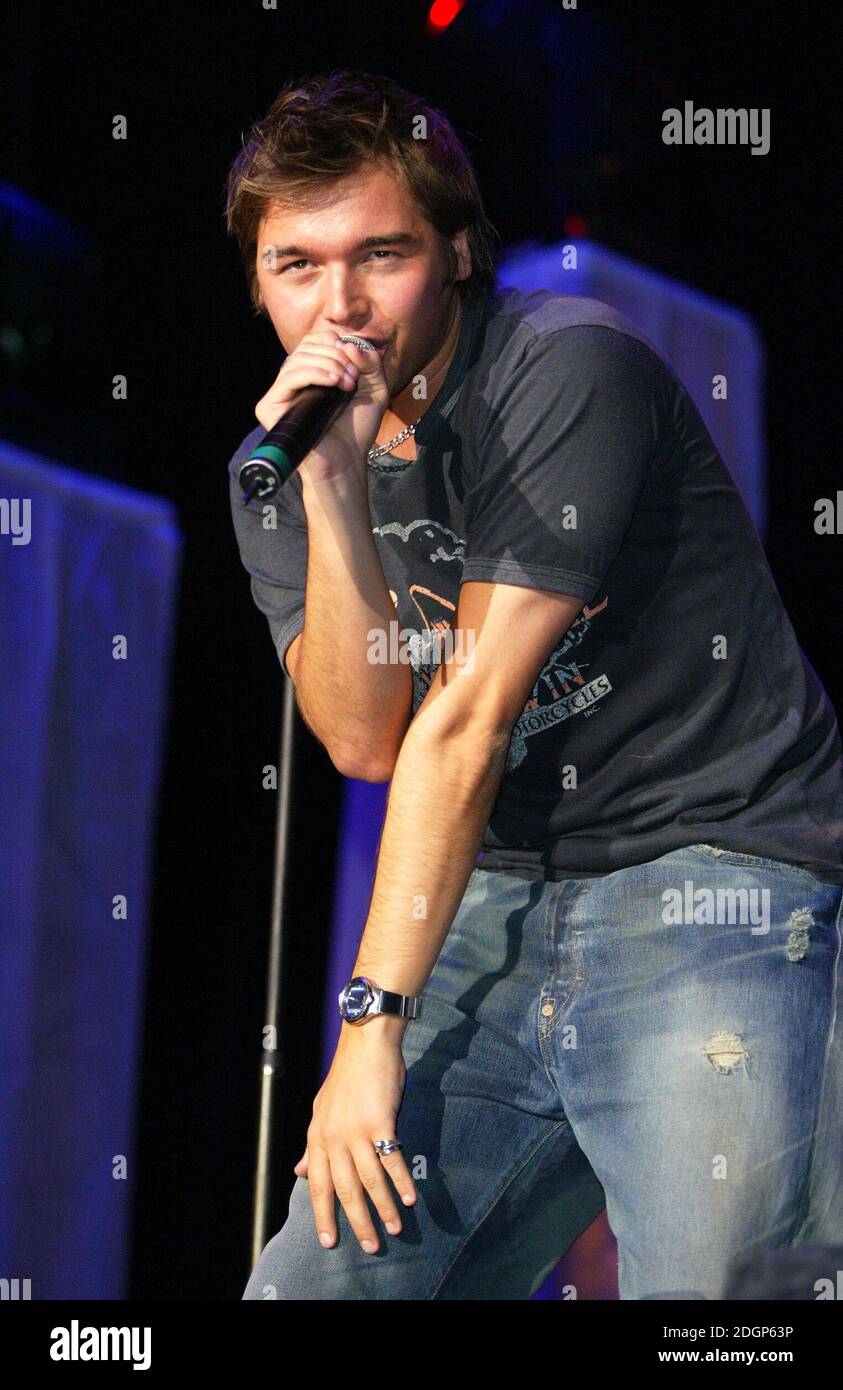 David Sneddon at the Girl Guides Big Gig 2003, Wembley Arena. Â©Doug ...