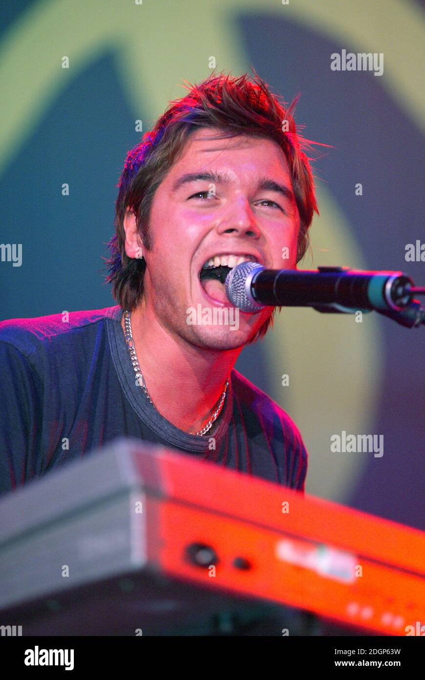 David Sneddon at the Girl Guides Big Gig 2003, Wembley Arena. Â©Doug ...