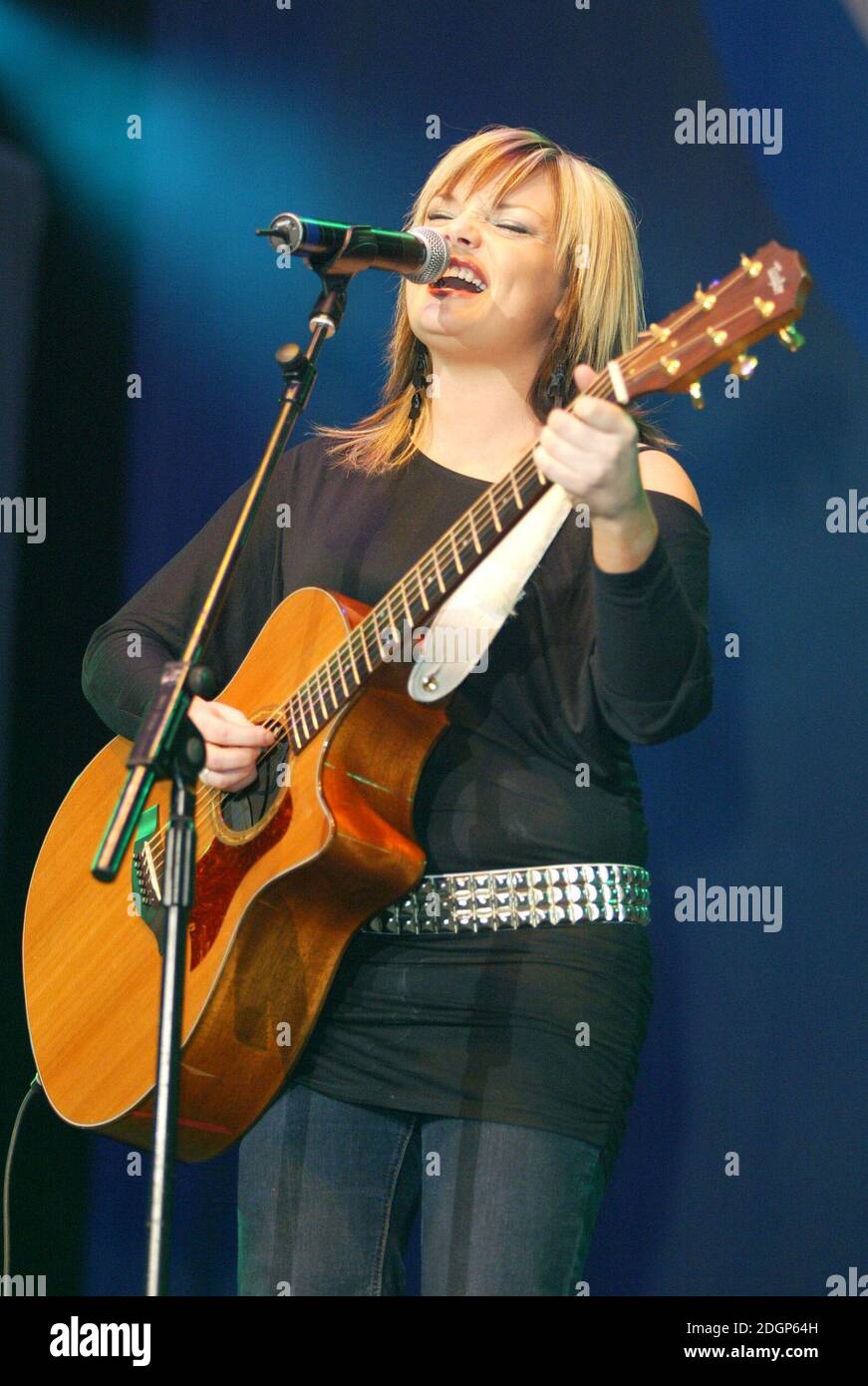 Sinead Quinn from Fame Academy at the Girl Guides Big Gig 2003, Wembley ...