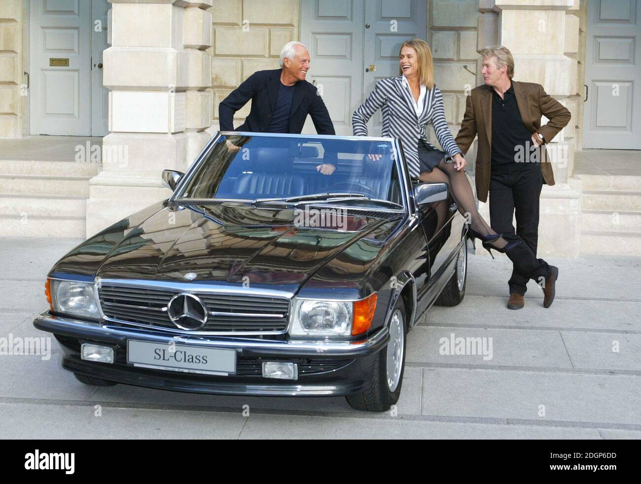 Giorgio Armani, Richard Gere and Lauren Hutton at the first exhibition ...