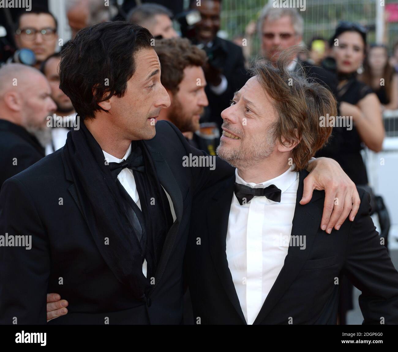 Adrien Brody and Mathieu Amalric attending the Based on a True Story ...