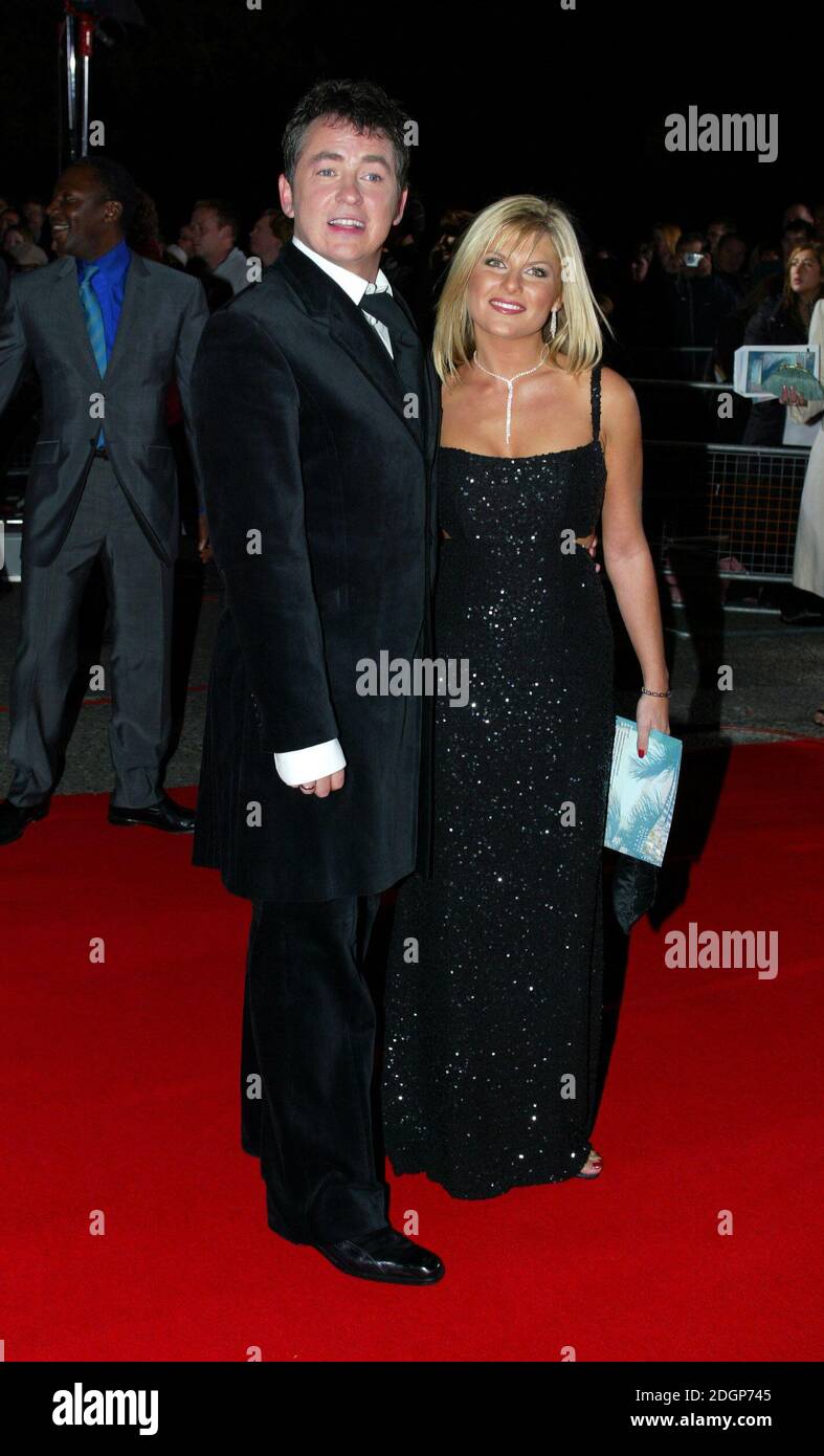 Shane Richie and his wife at The National TV Awards, the Royal Albert ...
