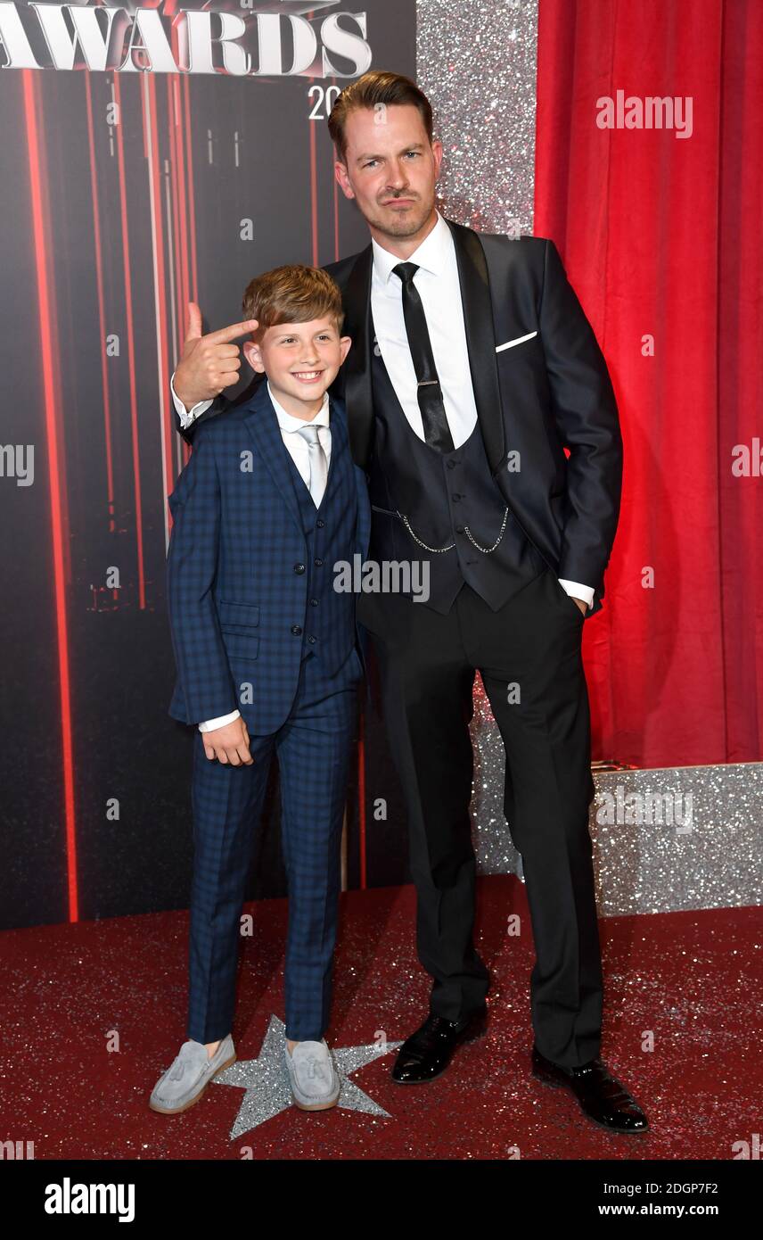 Charlie Behan and Ashley Taylor Dawson attending the British Soap ...