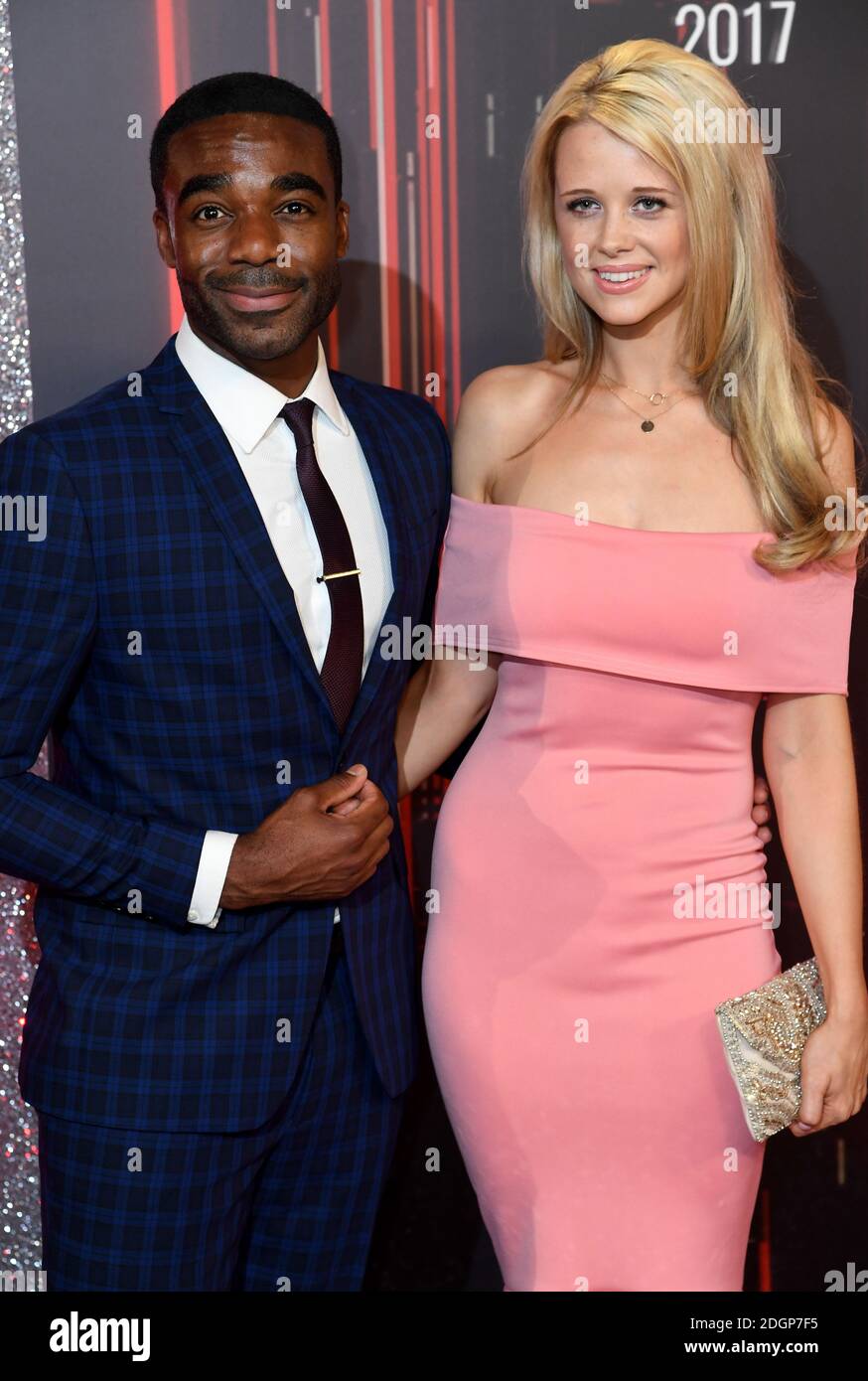 Ore Oduba and Portia Oduba attending the British Soap Awards 2017, held ...