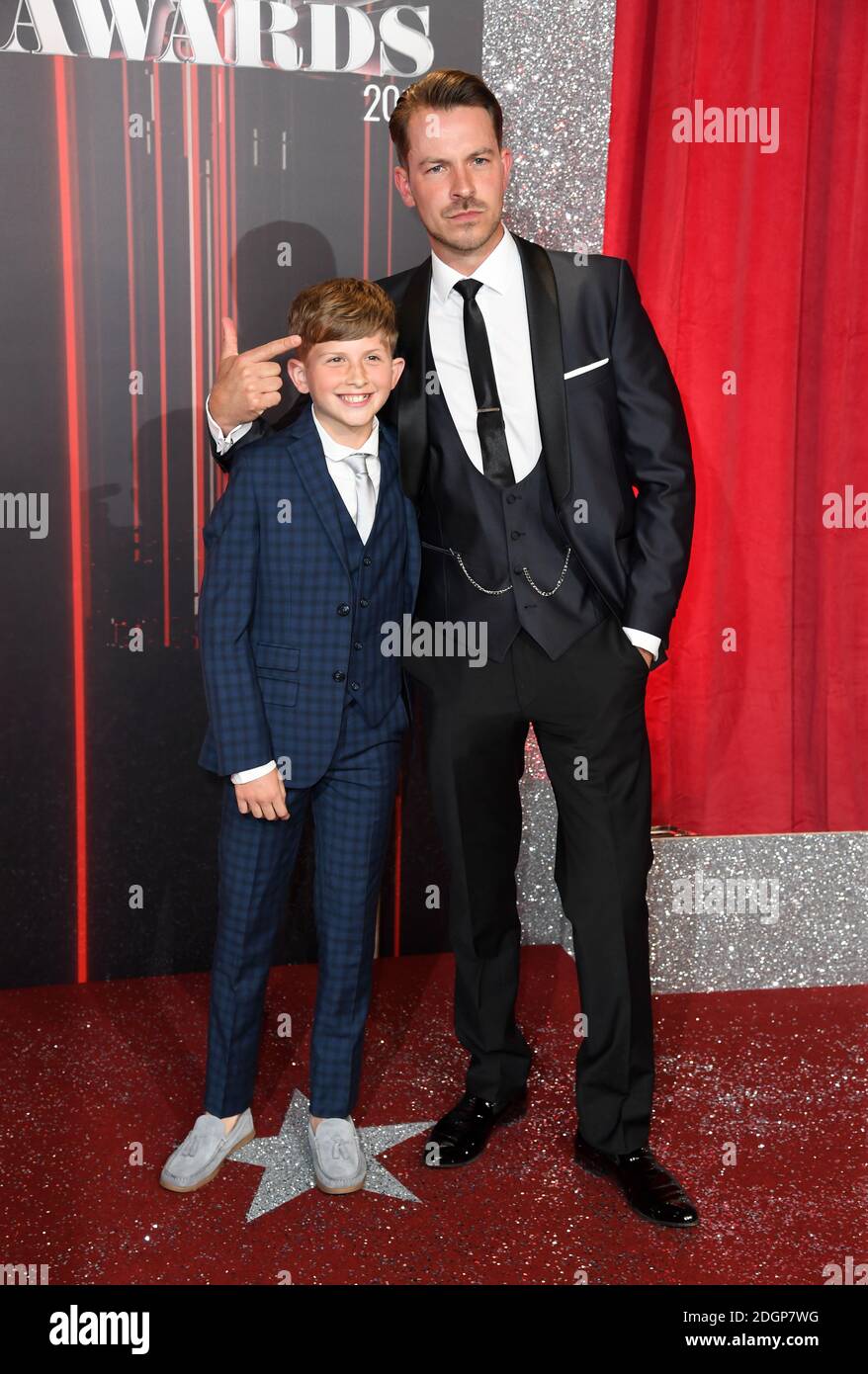 Charlie Behan and Ashley Taylor Dawson attending the British Soap ...