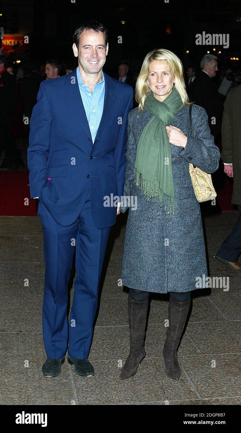 Ulrika Jonsson and husband at the premiere of Love Actually in London's ...