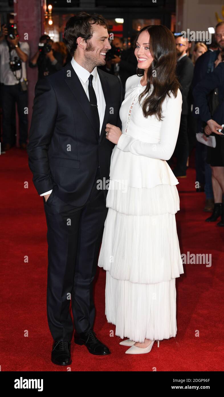 Sam Claflin and Laura Haddock attending the world premiere of My Cousin ...