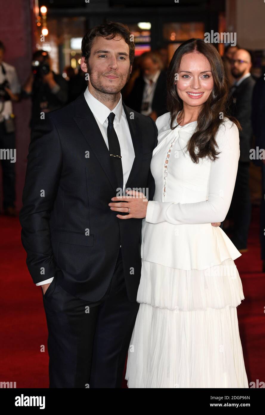 Sam Claflin and Laura Haddock attending the world premiere of My Cousin ...