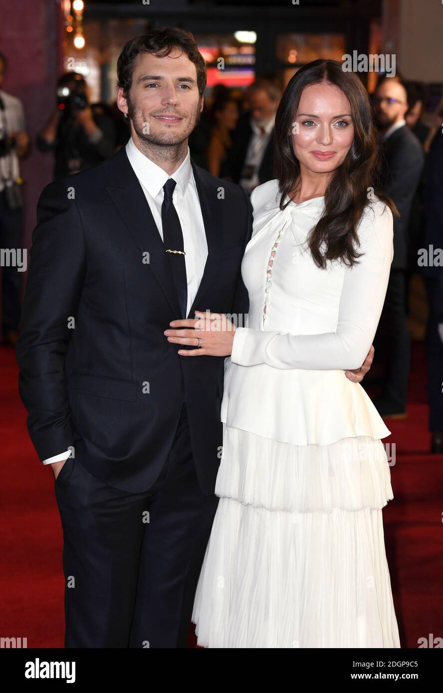 Sam Claflin and Laura Haddock attending the world premiere of My Cousin ...