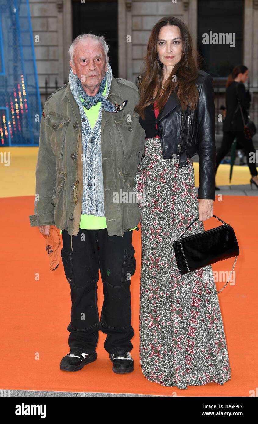 David Bailey and wife Catherine Dyer arriving for the Royal Academy of ...