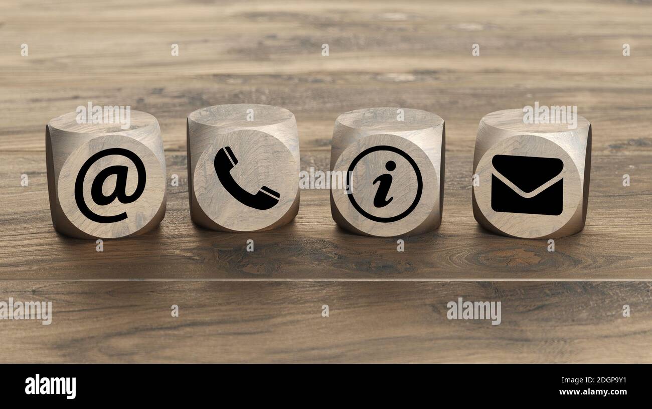 Customer contact icons hi-res stock photography and images - Alamy