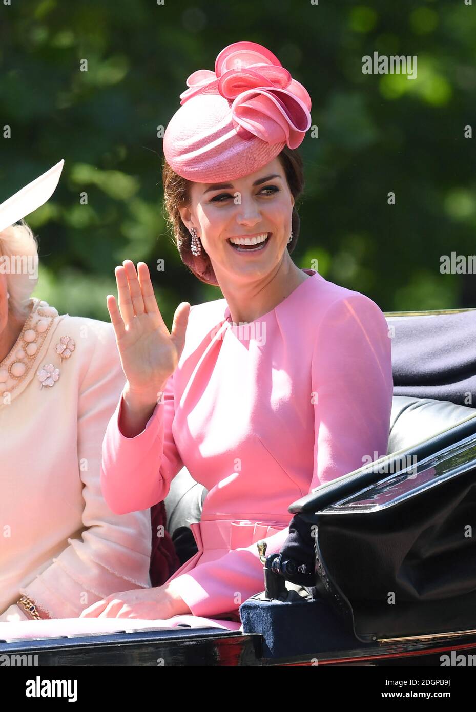 Catherine, Duchess of Cambridge attending Trooping the Colour on The ...