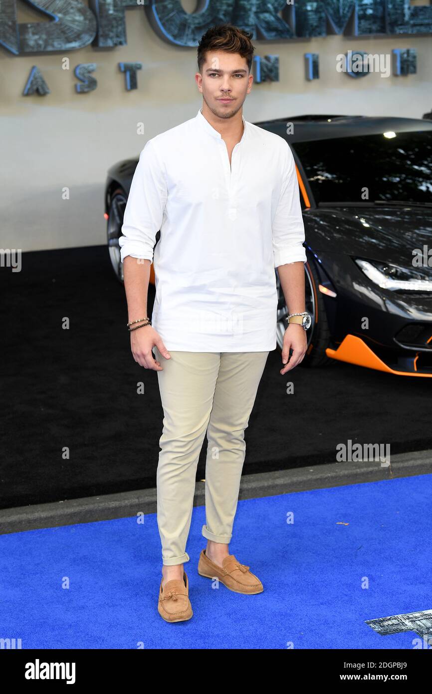 Matt Terry attending the World Premiere of Transformers: The Last ...