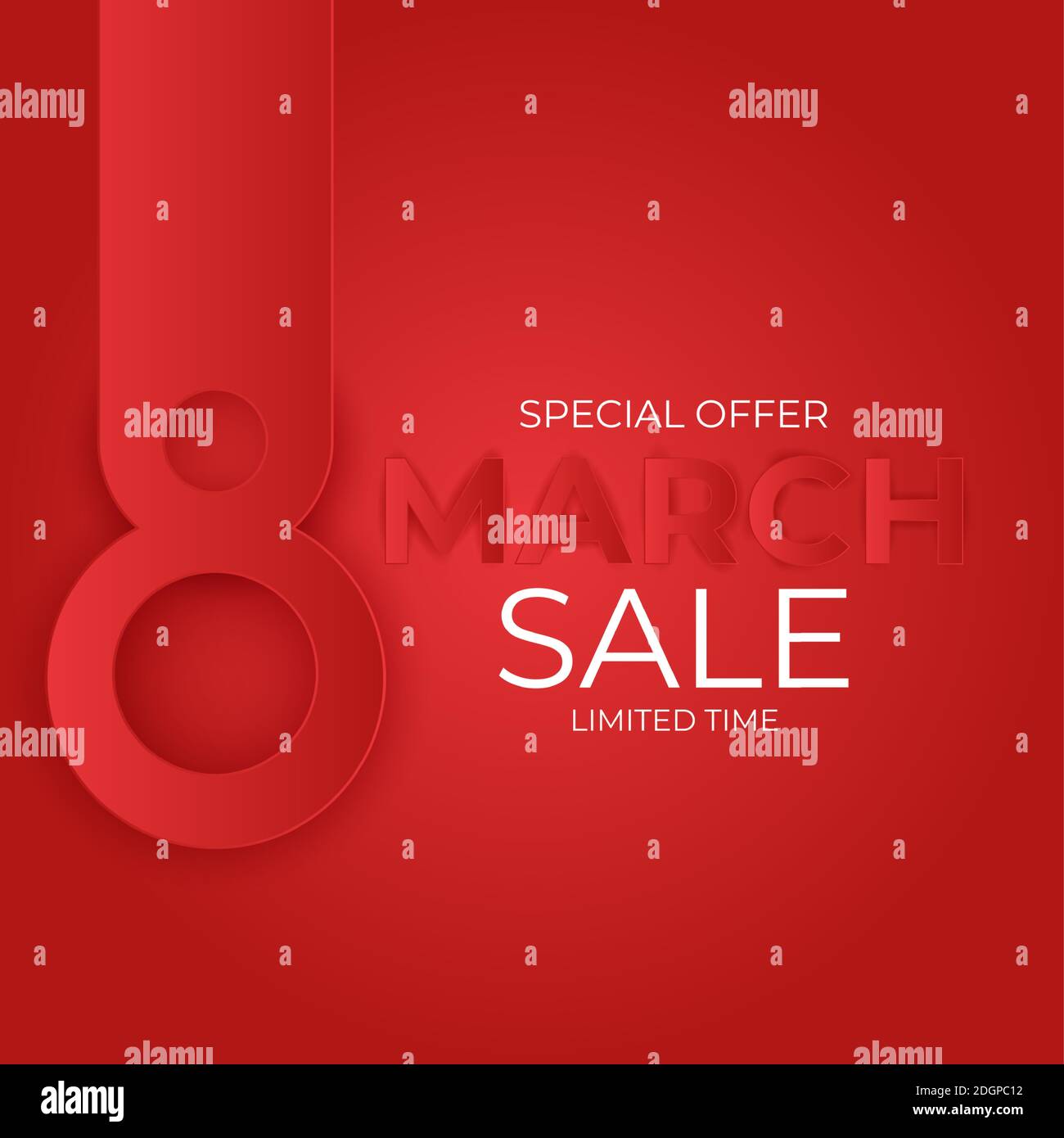 8 March sale banner Background Design. Template for advertising, web ...