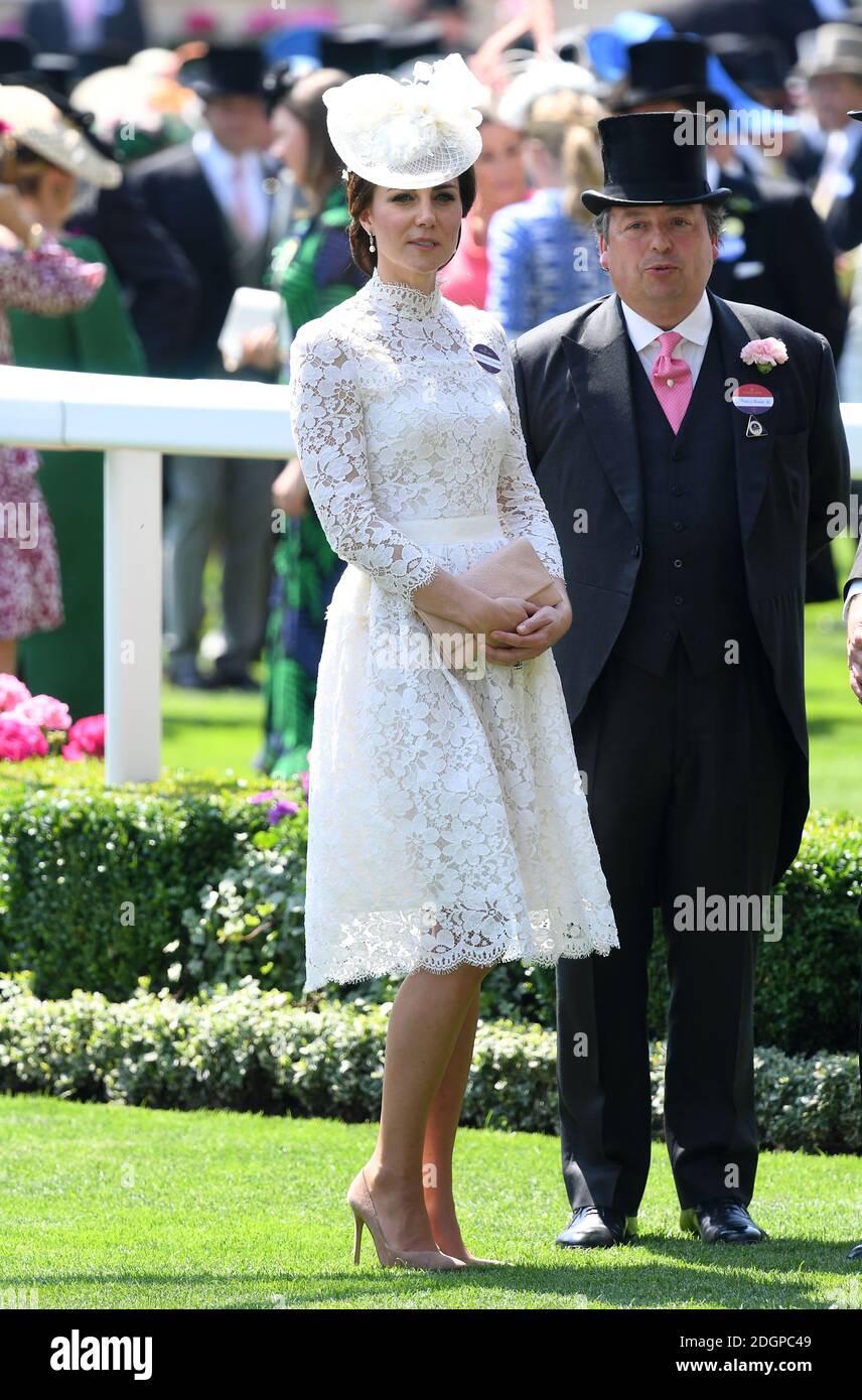 Kate, the Duchess of Cambridge during day one of Royal Ascot at Ascot ...