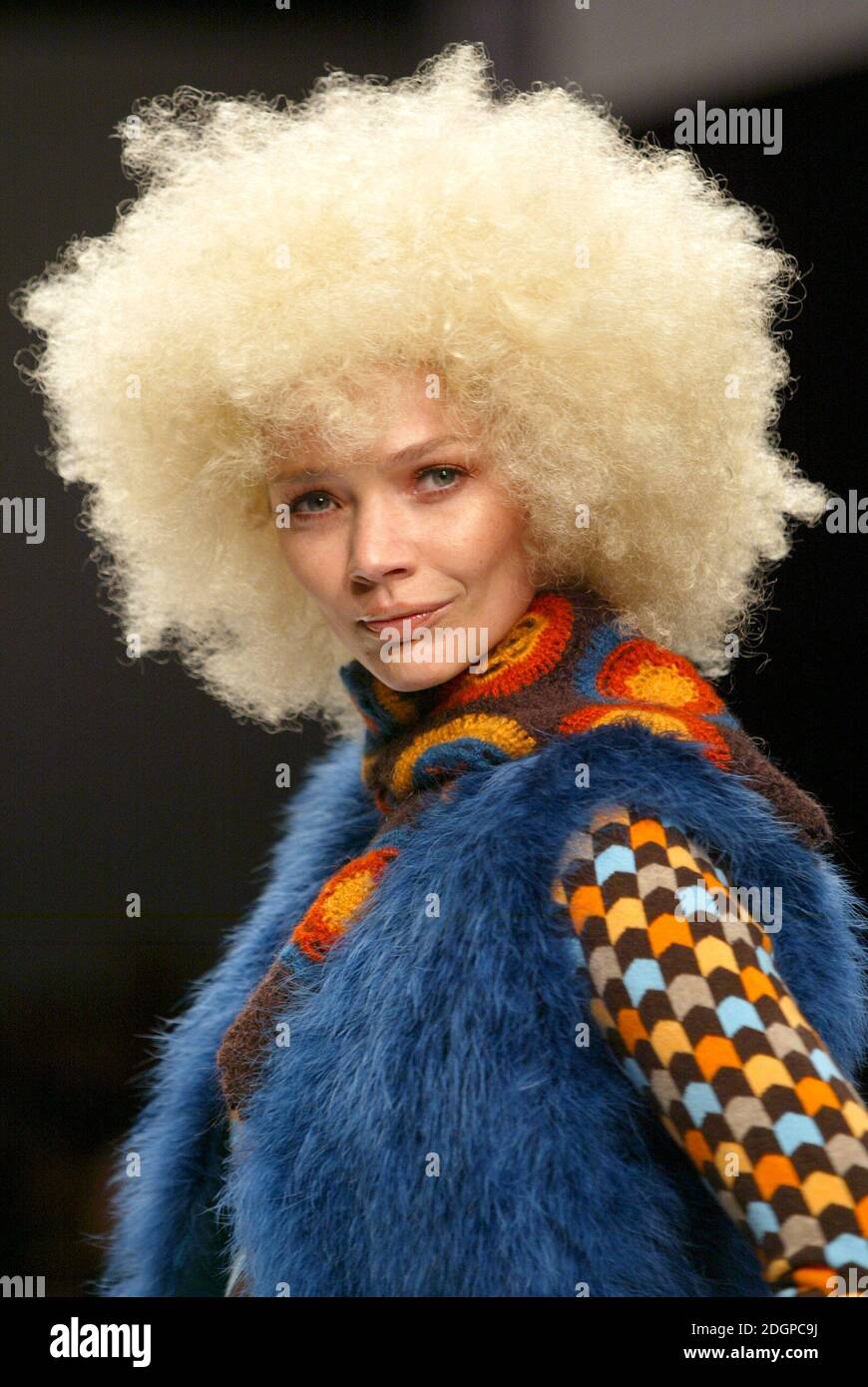 Jodie Kidd models at the Ronit Zilkha fashion show, part of London ...