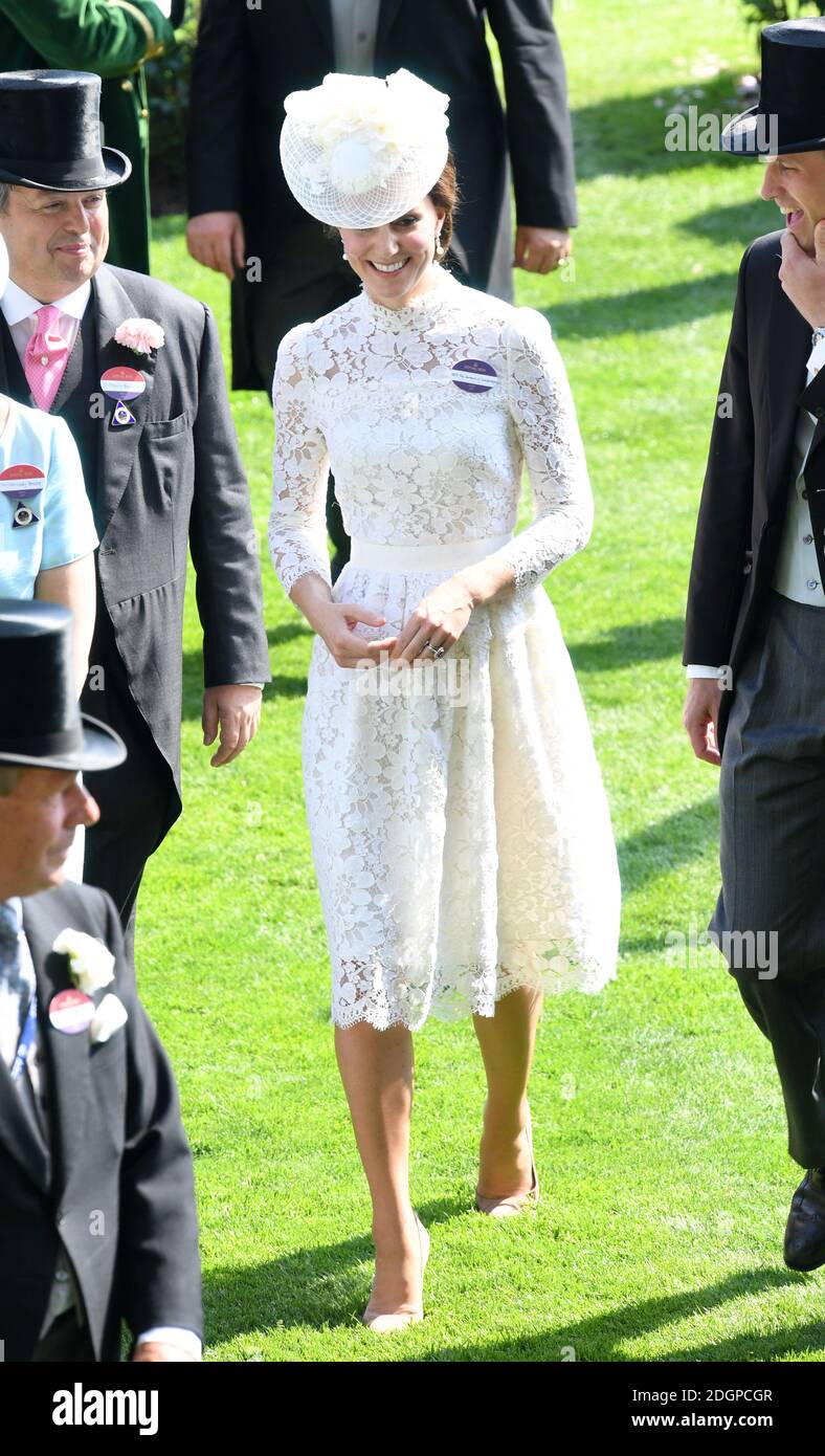 The Duchess of Cambridge during day one of Royal Ascot at Ascot ...