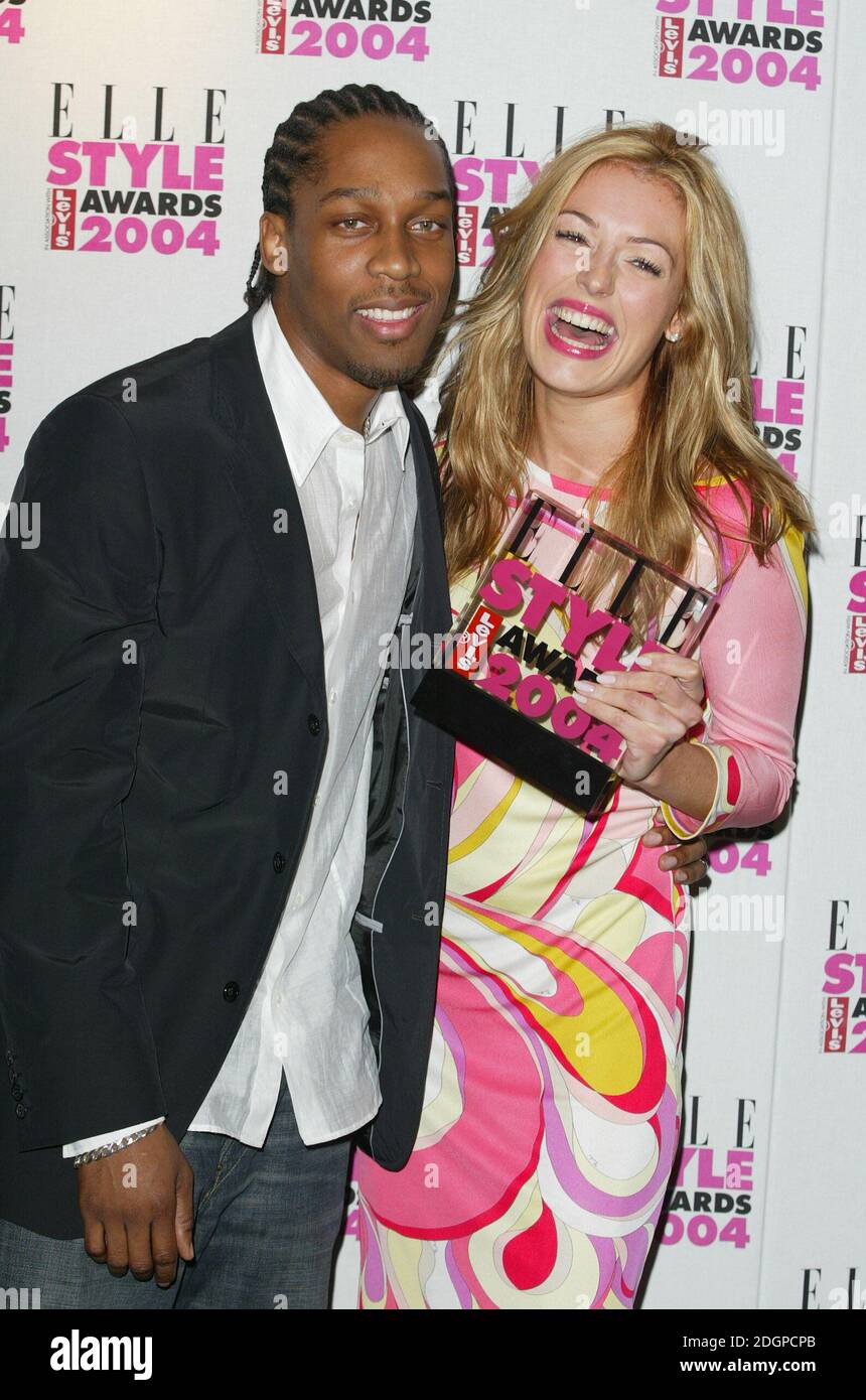 Cat Deeley and Lemar at the Elle Style Awards, Natural History Museum ...
