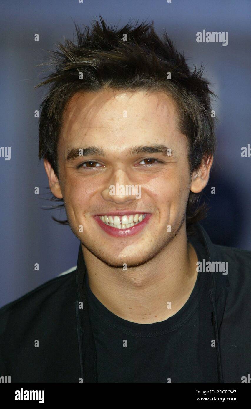 Gareth Gates arrives at the Brit Awards 2004. Â©Doug Peters ...