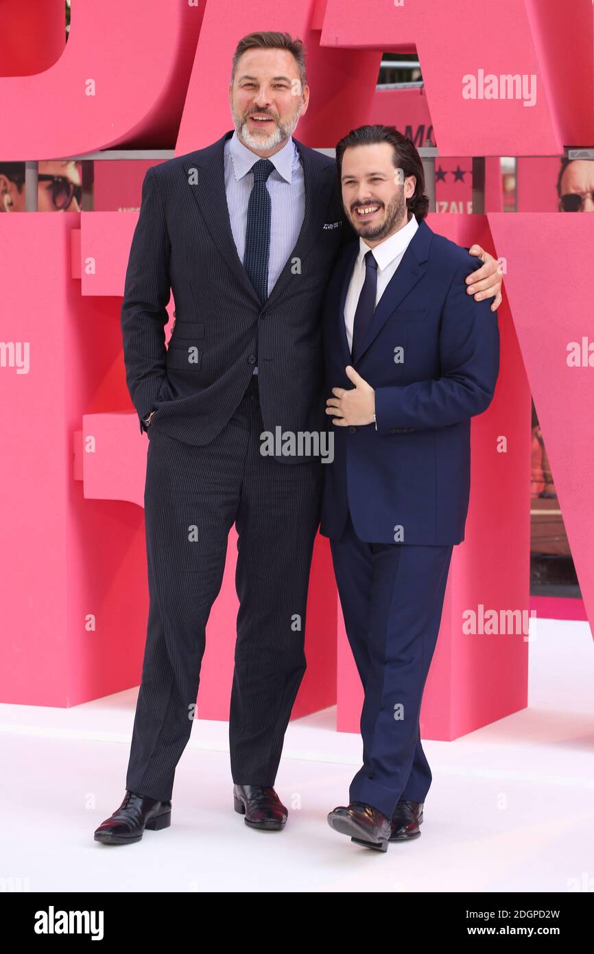 David Walliams and Edgar Wright attending the Baby Driver premiere held ...