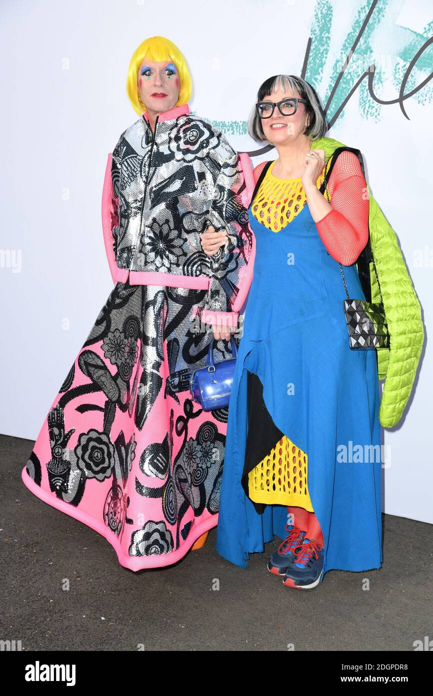 Grayson Perry and wife attending the Serpentine Summer Party 2017 ...