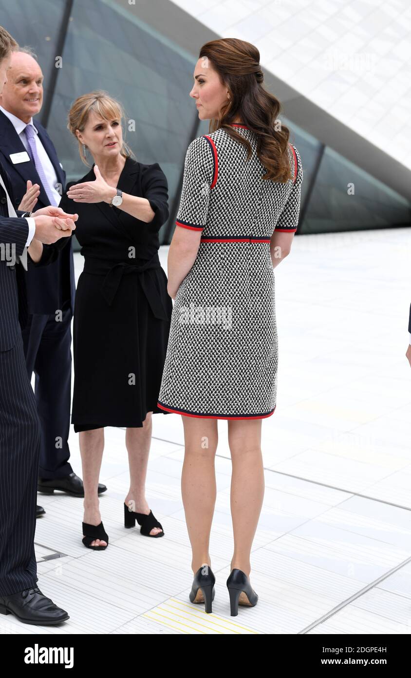 The Duchess of Cambridge arriving at the Victoria and Albert Museum ...