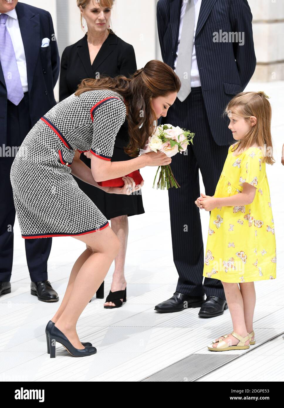 The Duchess of Cambridge arriving at the Victoria and Albert Museum ...